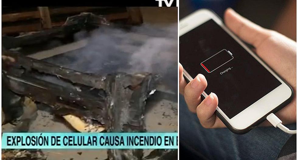Celular explotó tras estar cargando toda la noche y causó incendio en ...