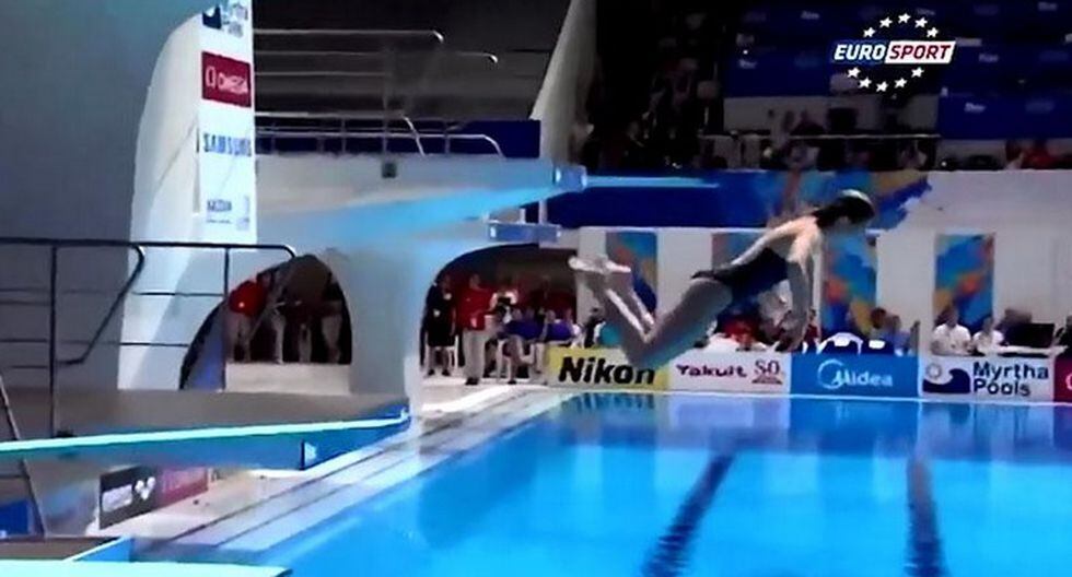 YouTube: Esta clavadista hizo el peor clavado en la historia de esta ...