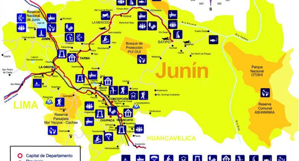 Conoce el mapa turístico de la región Junín por Fiestas Patrias Perú ...