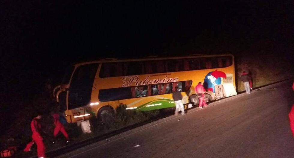 Anta. bus que llevaba a equipo de cienciano se despista | PERU | CORREO
