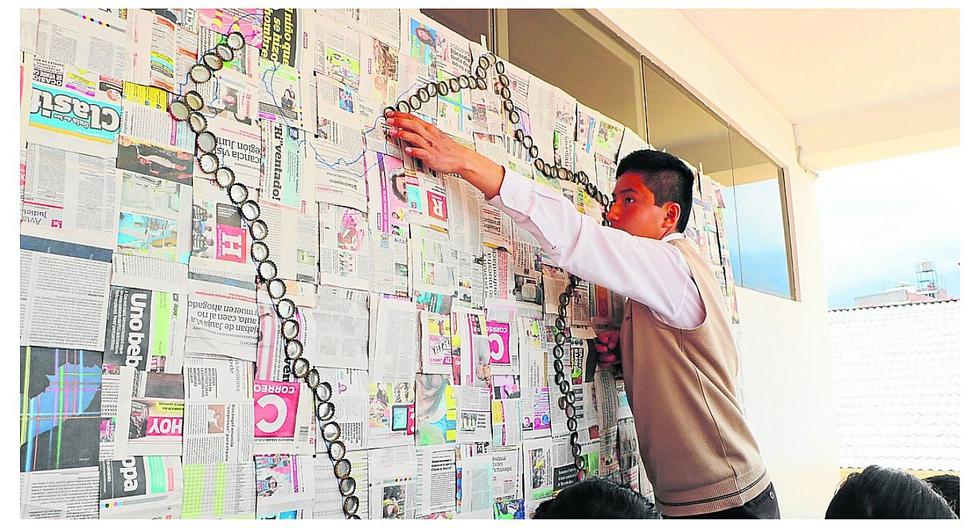 Alumnos crean murales educativos con materiales reciclados | EDICION ...
