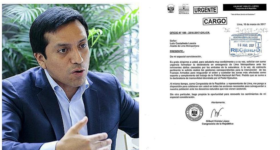 Gilbert Violeta pide a Luis Castañeda formalizar pedido de emergencia ...