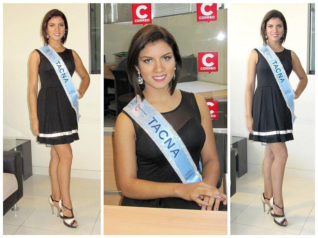 Andrea Pacheco quedó entre las cuatro finalistas en el Miss World Perú ...