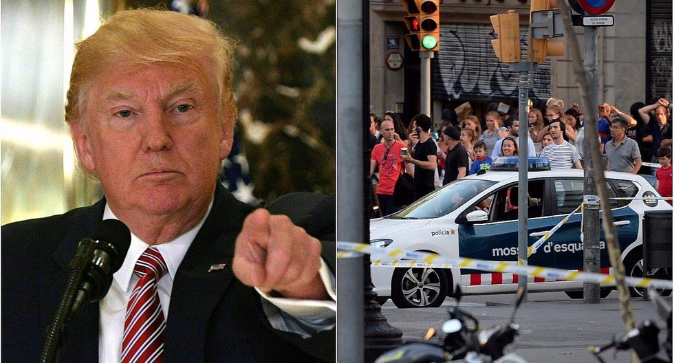 Atentado en Barcelona: Donald Trump lanza polémico mensaje tras ataque ...