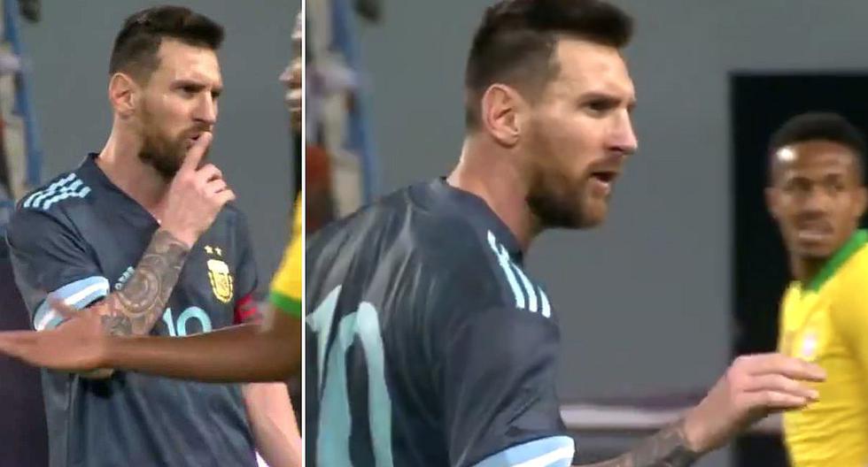Lionel Messi manda a callar a Tite en pleno Argentina vs. Brasil (VIDEO ...