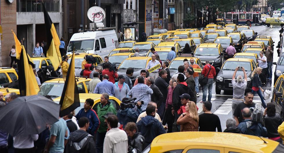 Nueva protesta de taxistas contra Uber corta varias calles de Buenos ...