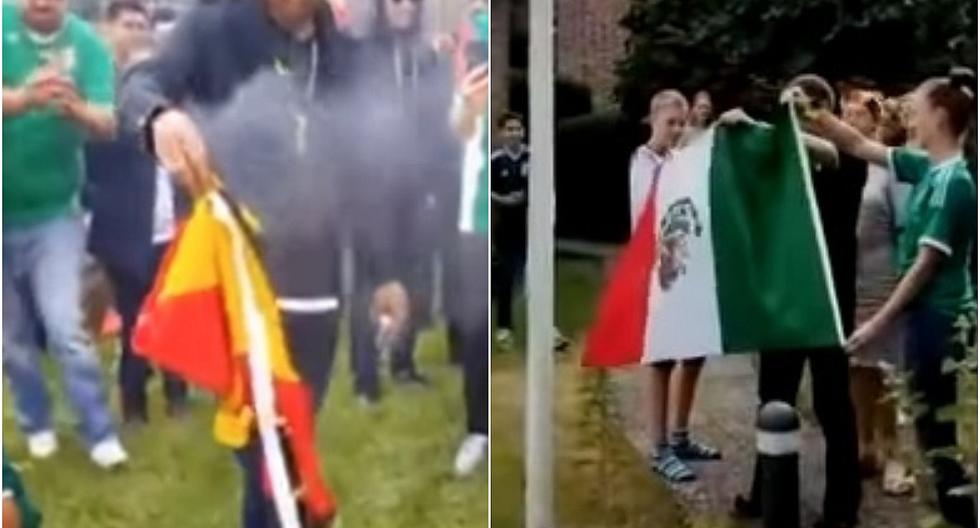 Hinchas quemaron bandera de Alemania mientras que teutones izaron la de ...