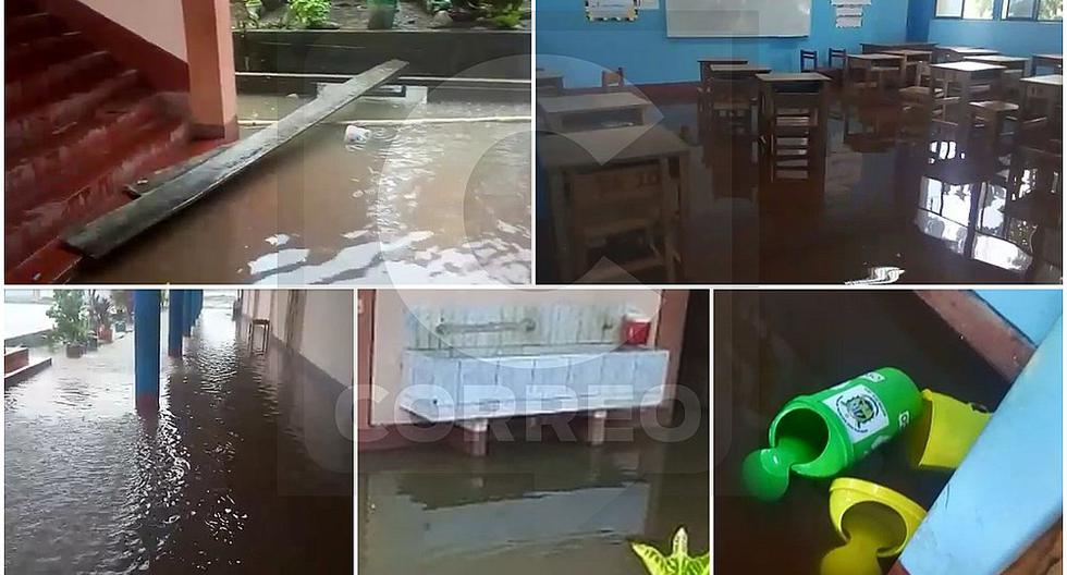 Escuela termina inundada tras horas de intensas lluvias (VIDEO ...