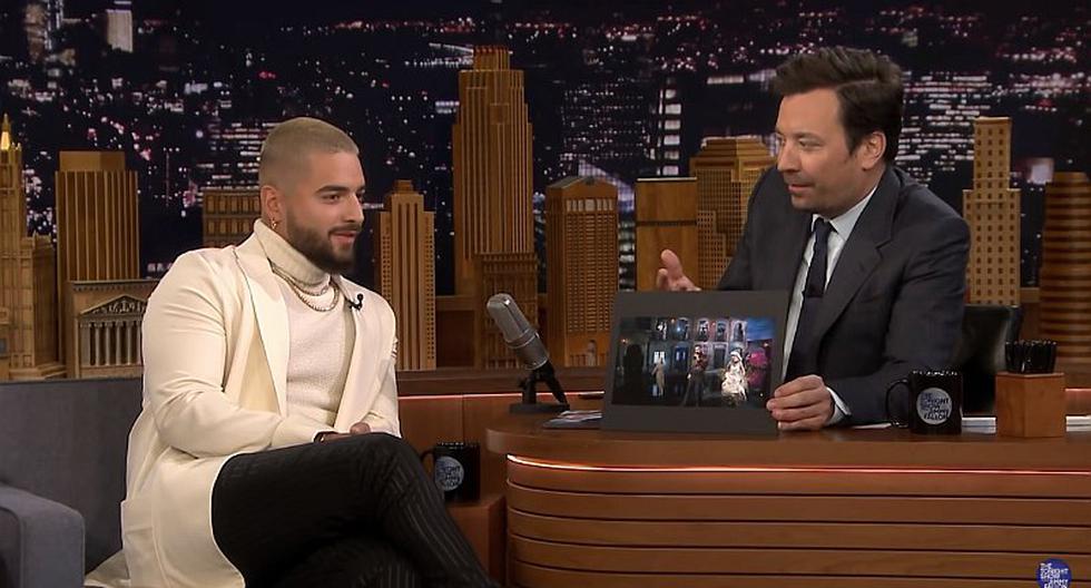 Maluma y su extraño pedido a Jimmy Fallon durante emisión del programa ...