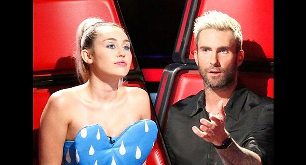 No la soporta: Adam Levine detesta trabajar con Miley Cyrus ...