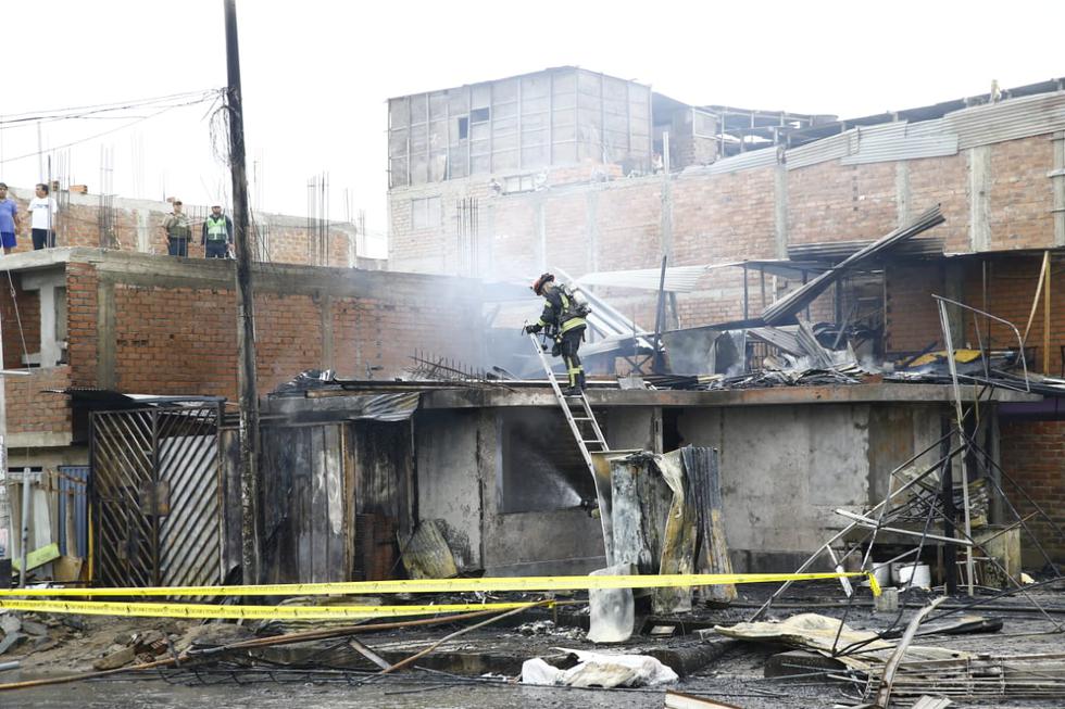 Incendio en Villa El Salvador: la escena del siniestro que dejó un ...