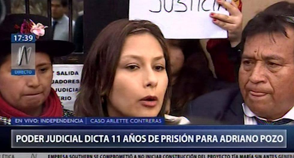 Arlette Contreras en desacuerdo con la condena de 11 años a Adriano ...