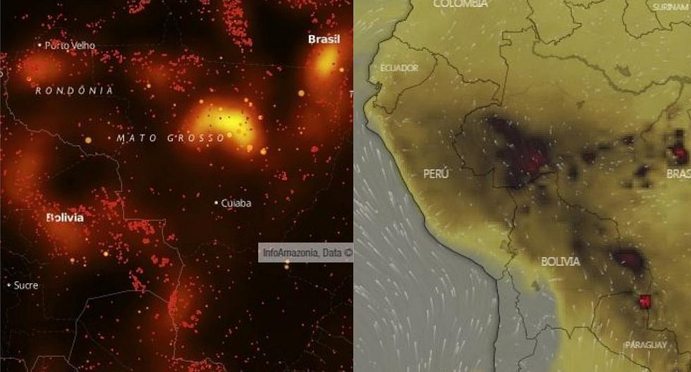 Incendio en el Amazonas: mapas interactivos muestran EN VIVO las zonas ...